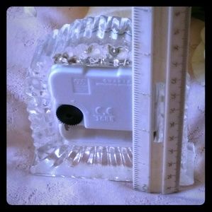 Vintage | Accents | Vintage Small Crystal Desk Clock | Poshmark